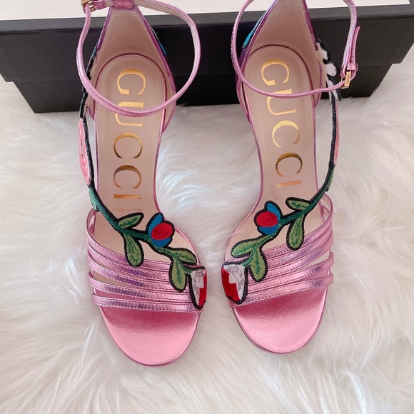 Gucci | Shoes | Gucci Ophelia Floral Heels | Poshmark